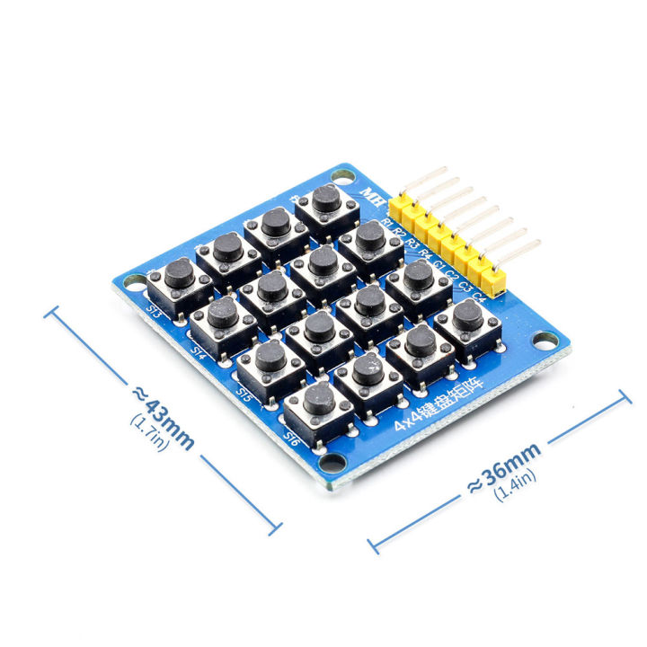 【beauty Code】8pin Matrix 16 Keys Button Keypad Keyboard Module Mcu For