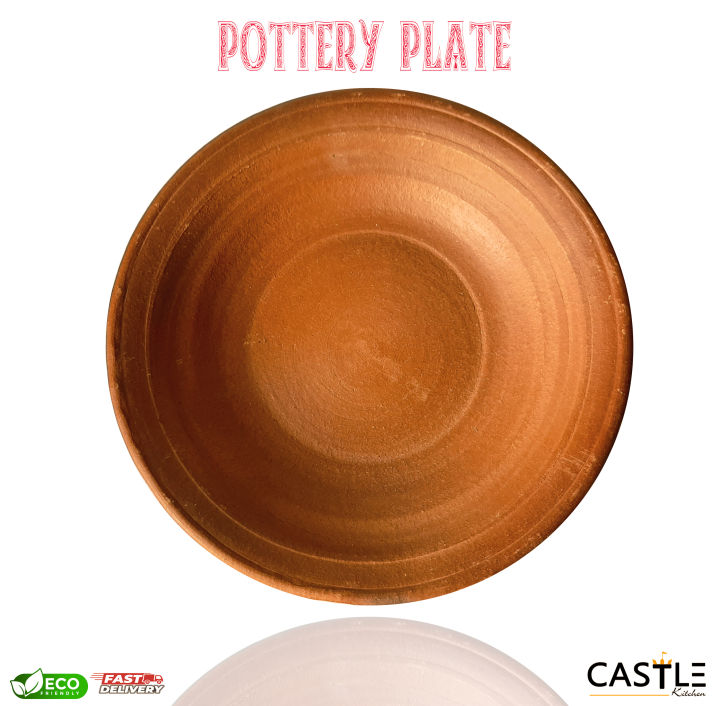 Clay plate/ pottery plate/ lunch, Dinner plates/ mati pigan | Daraz.lk