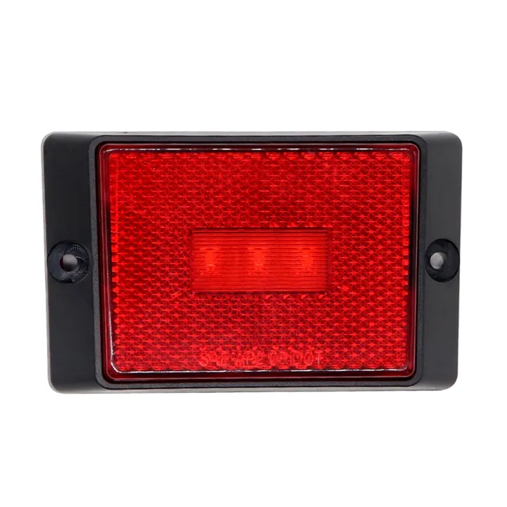 12V Square Stop Turn Side Light LED Indicator for Truck Trailer Train ...