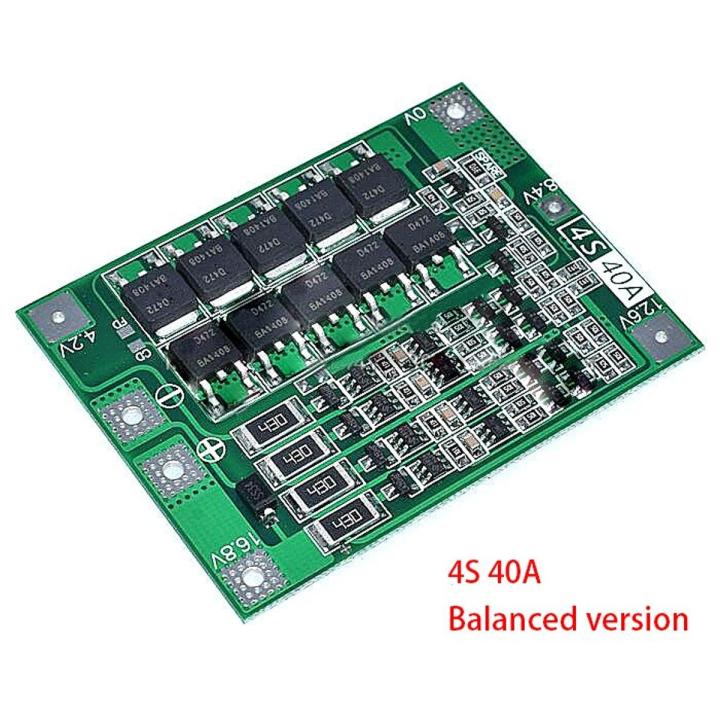 3S/4S 40A 60A Li-ion Lithium Battery Charger Protection Board 18650 BMS For Drill Motor 11.1V 12 ...