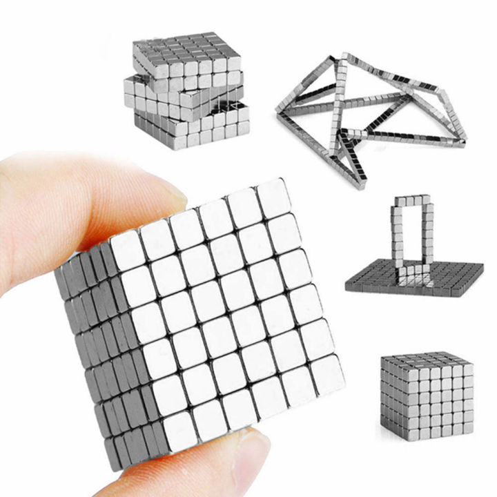 125Pcs Powerful Rare Earth Neodymium Square Magnets Block Cube ...