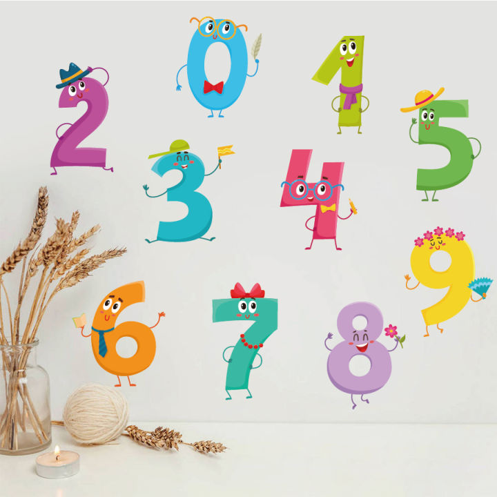 Numbers Animals Removable Wall Sticker Nursery Baby Decor Kids Decal ...