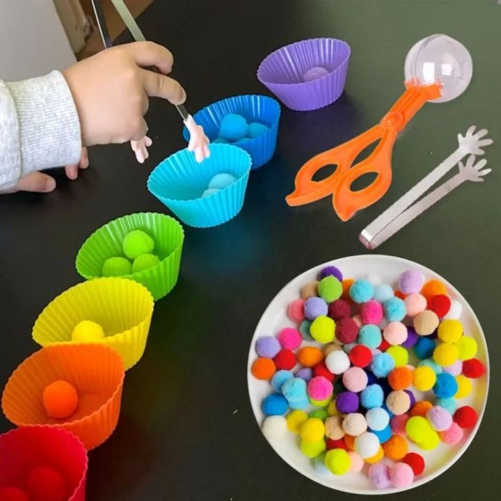 【New-store】 Fine Motor Skill Creative Early Education Rainbow Counting ...