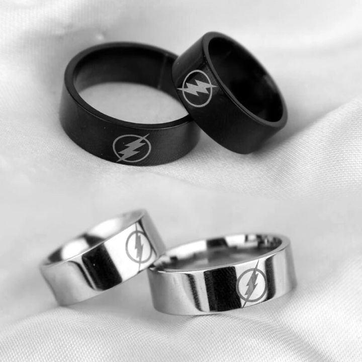 Movie Superhero The Flash Rings Barry Allen Cosplay Prop Can Be Opened ...