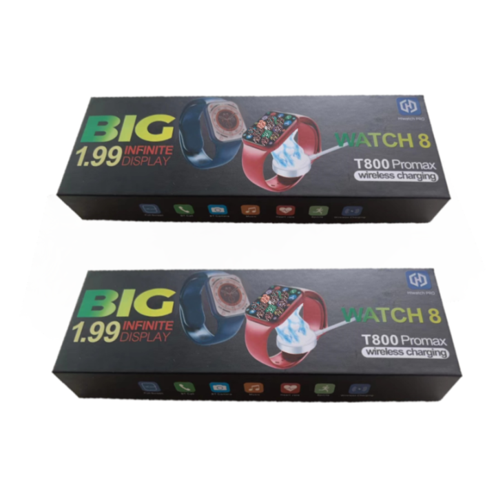T800 Pro Max Smart Watch Bluetooth Call Heart Rate Sleep Monitoring ...