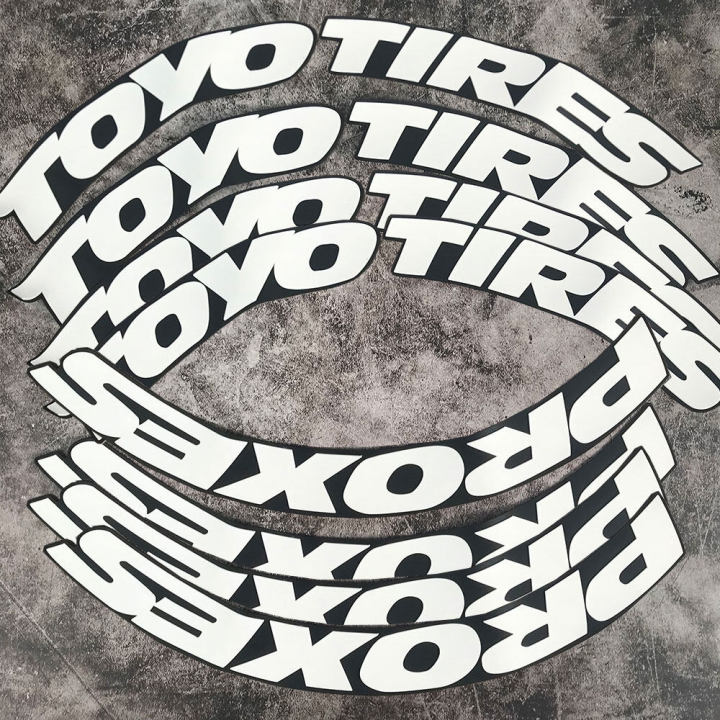 【Miga Plaza】Toyo Tires Proxes Stickers 3D Lettering Wheel Logo Car ...