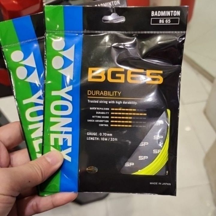 YONEX Badminton Racket String BG65 High Quality String High Elasticity ...