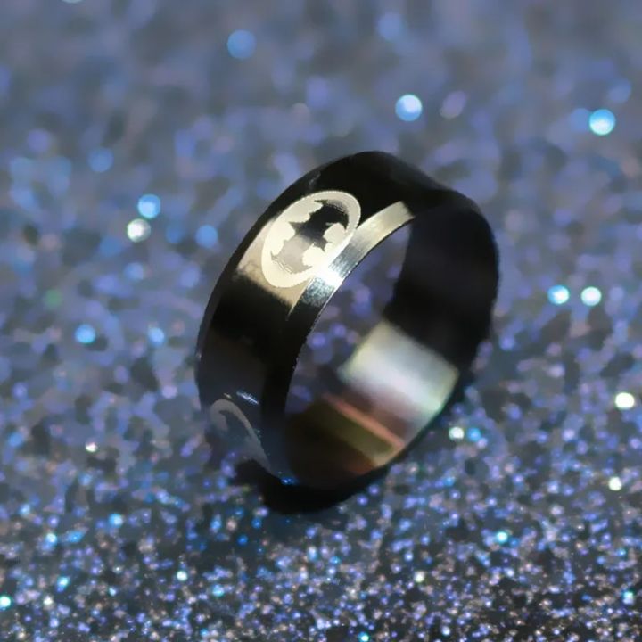 【happy one】(1 pieces/lot) 100% Stainless Ring Men Batman Rings | Daraz.lk