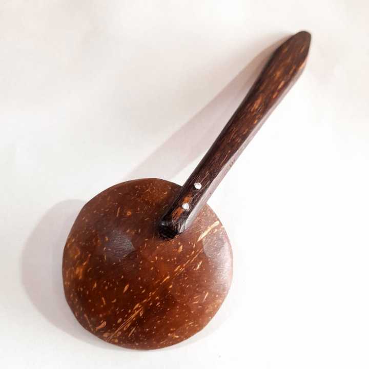 Coconut shell spoon with normal handle made of kithul wood | Daraz.lk