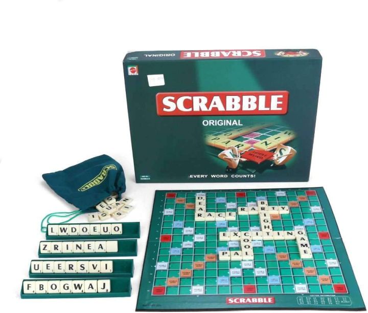 Scrabble board game set 100 letters playing board | Daraz.lk