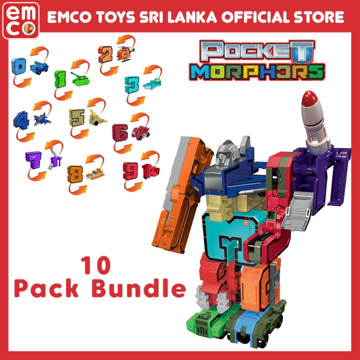 EMCO Toys Pocket Morphers MegaBot Pack 10 Toys | Daraz.lk