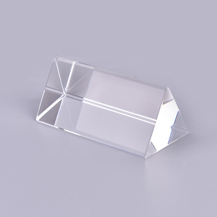 30*30*60mm Triangular Prism BK7 Optical Prisms Glass Physics Teaching ...