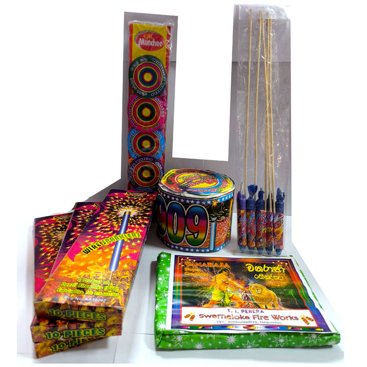 Fire Works Family Pack For New Year Crackers Rathinna Whistle Rocket ...