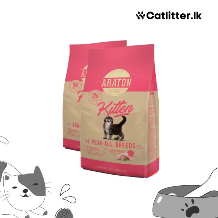 Araton Kitten Cat Food(1.5kg to 15kg) | Daraz.lk