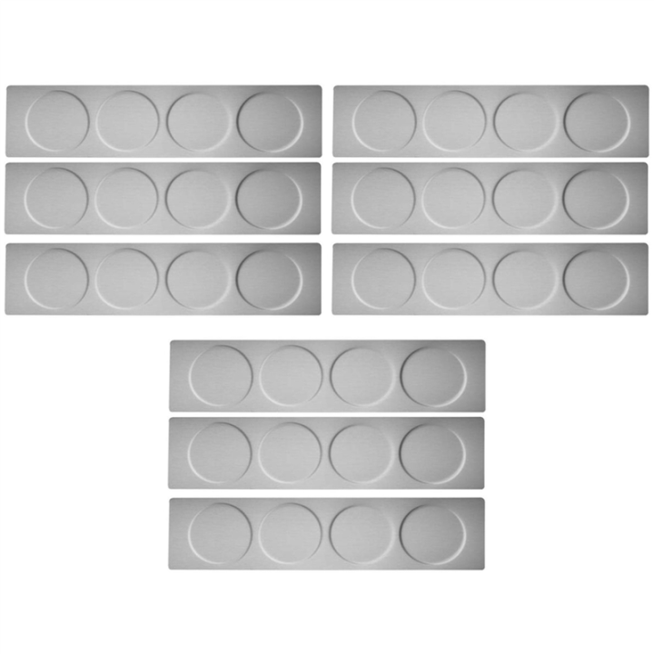 9X Magnetic Spice Jars Rack Stainless Steel Spice Jars Wall Plate Base ...