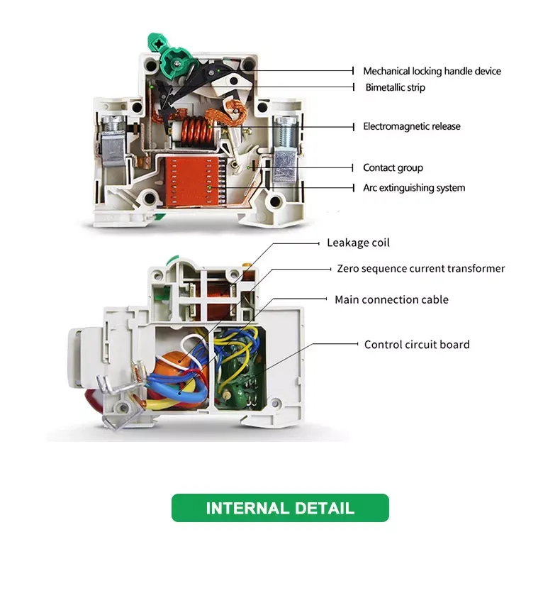 SUNTREE RCBO (RCCB + MCB ) 32A 30MA RCBO SCB8LE-63 Circuit Breaker ...