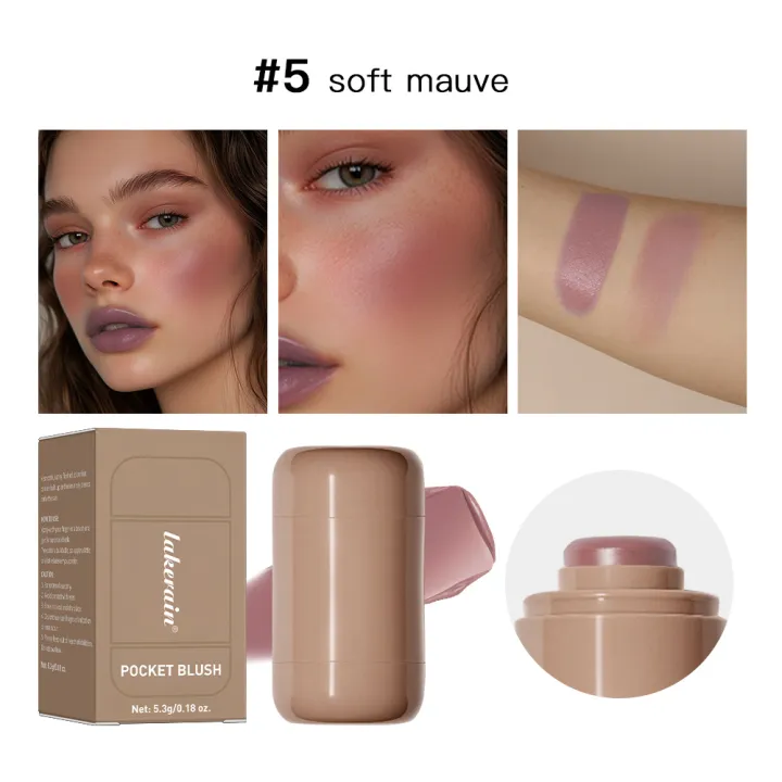 NEW 【FASHION】 Blush Stick Lasting Brightens Facial Cheek Stick 3-In-1 ...