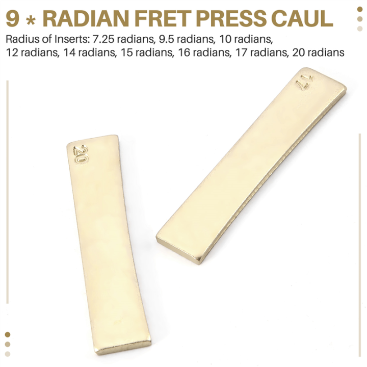 NAMUNY Luthier Tools Set Guitar Bass Fret Caul Fingerboard Pressing ...