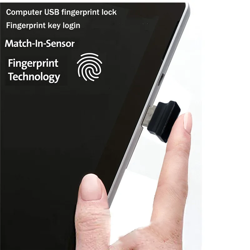 1 Piece USB Fingerprint Reader USB Fingerprint Scanner for Windows 10 ...