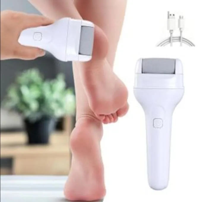 Electric Foot File Velvet Smooth – Rechargeable Pedicure Tool for Dead ...