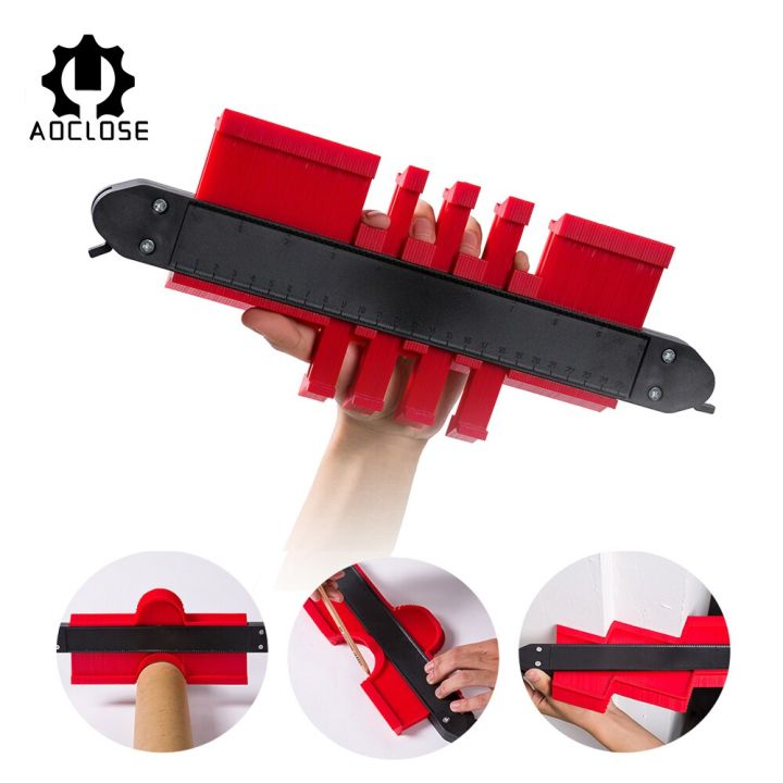 12/50cm Gauge Measuring Tools Copy Outline Wood Marking Tool Tiling ...