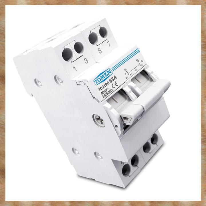 2X 2P 63A Dual Power Manual Transfer Isolating Switch Interlock Circuit ...