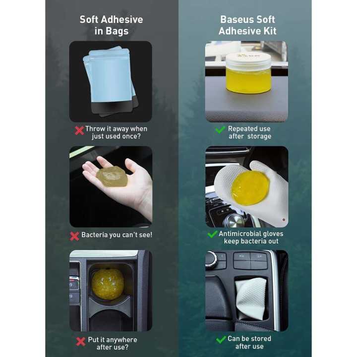 BASEUSHigh-Tech Clean Slimy Gel Computer PC Magic Sticky Jelly Compound ...