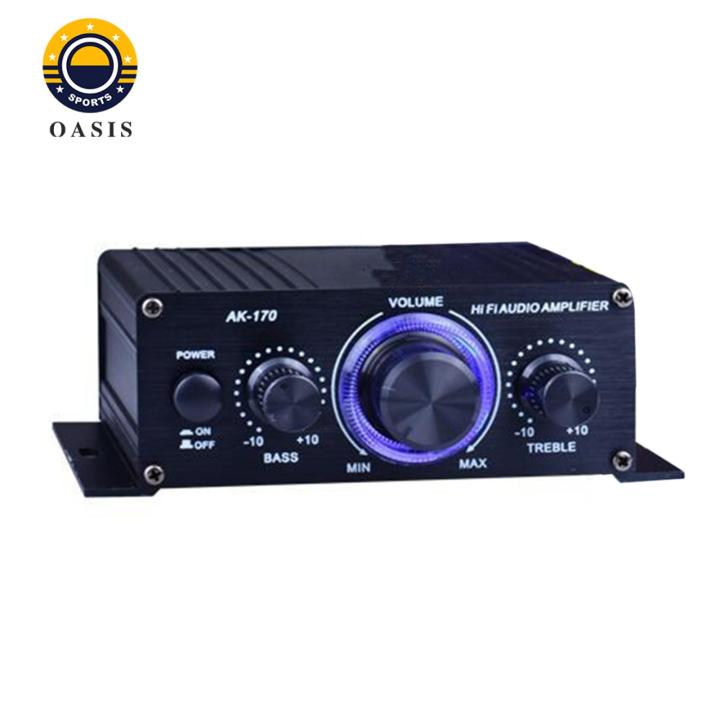 Oasis Desktop Audio Amplifier Compact Bluetooth Mini Audio Amplifier ...