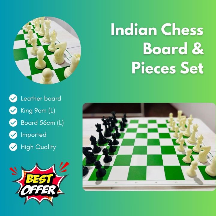 Chess Board with Pieces set Indian | Daraz.lk