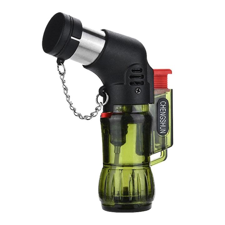 Mini Butane Jet Torch Windproof Gas Lighter Turbo Random Color Plastic ...