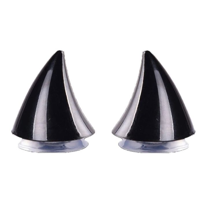 1pair Motorcycle Helmet Accessories Silicone Rubber Horn Shaped ...