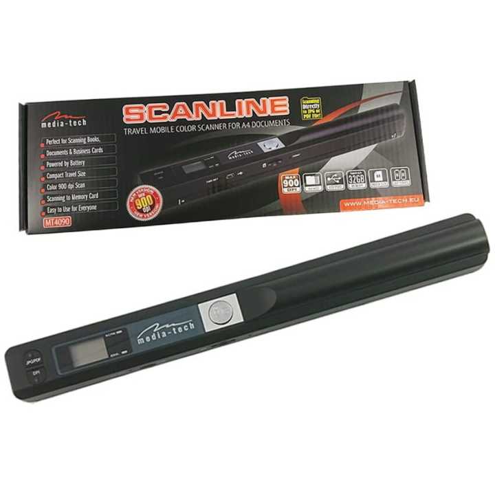 Scanline Travel Mobile Color Scanner, Color Line Scanner For A4 and ...