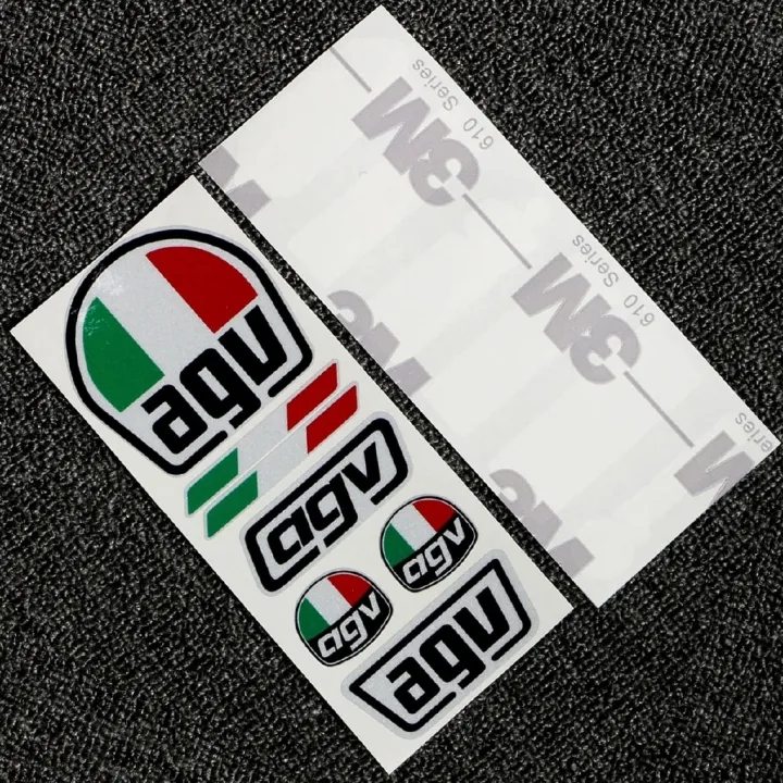 3M Logo Highly Reflective Motorcycle AGV Helmet Stickers Decals | Daraz.lk