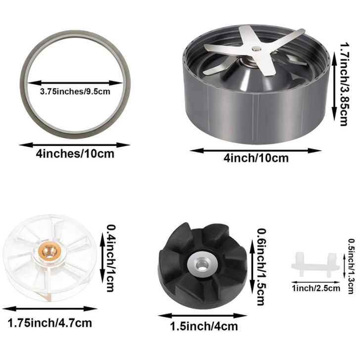 LKPCIGCXM 8 Pieces Blender Replacement Parts for 600W 900W Blender with ...