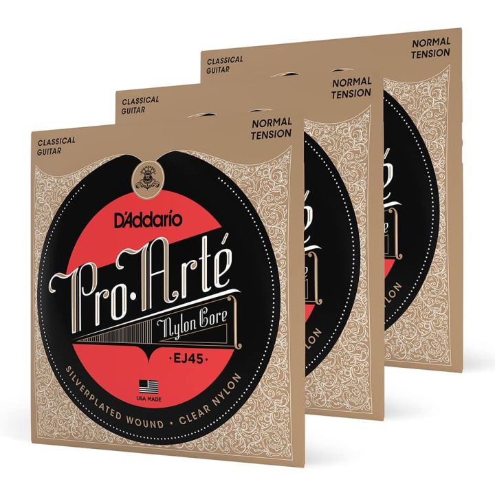D'Addario EJ45-3D Pro-Arte Nylon Classical Guitar Strings, Normal ...