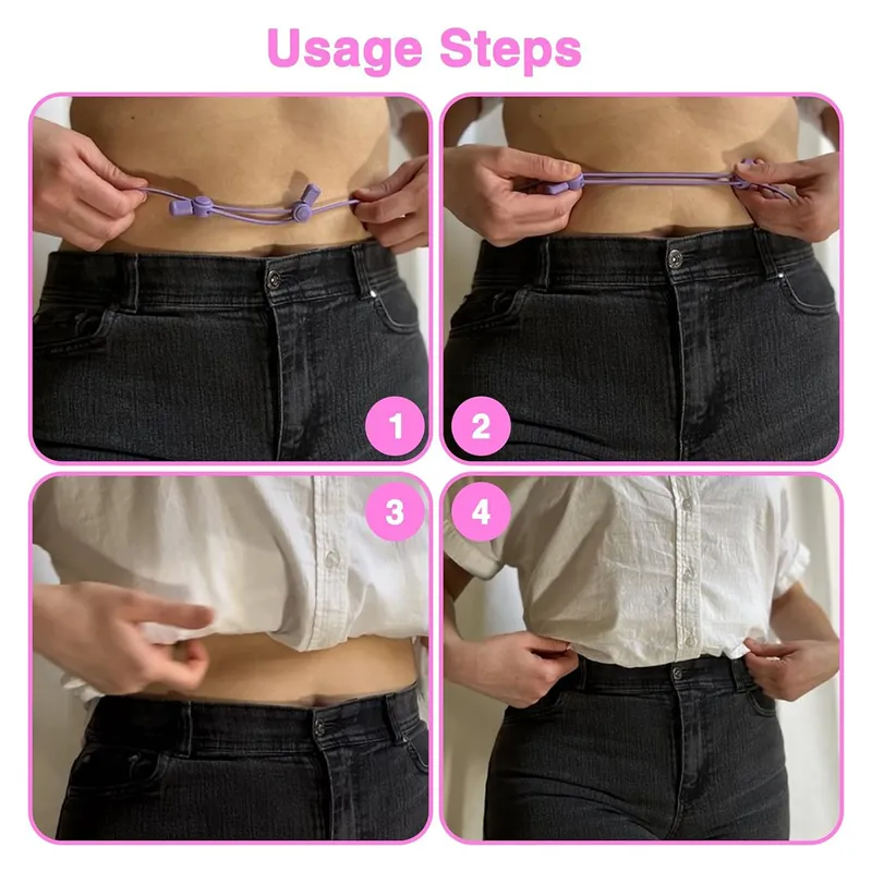 Crop Adjustable Band, Crop Tool Kit for Sweater and Shirt,Belly Leaking ...