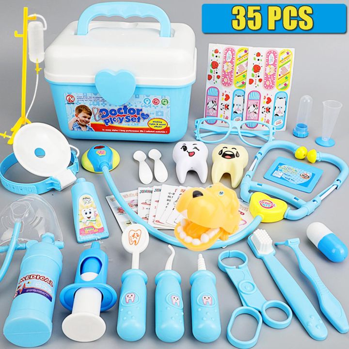 Amusing 35pcs Xmas Gift Kids Children Doctor Nurse Toys Doctor Pretend ...