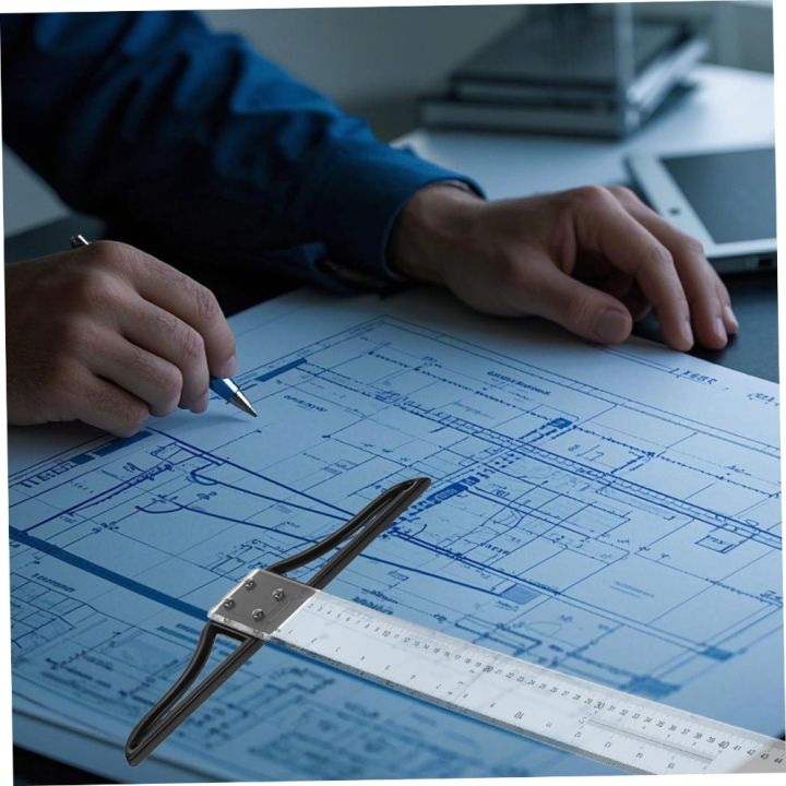 New Multi-Sized T-Square Ruler Acrylic Detachable T-Ruler Multi ...