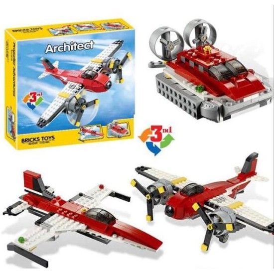 Jisi Architect Propeller Adventure 3 Model Brickset/Bricksets/Blocks/Lego (241+Pcs) | Daraz.lk