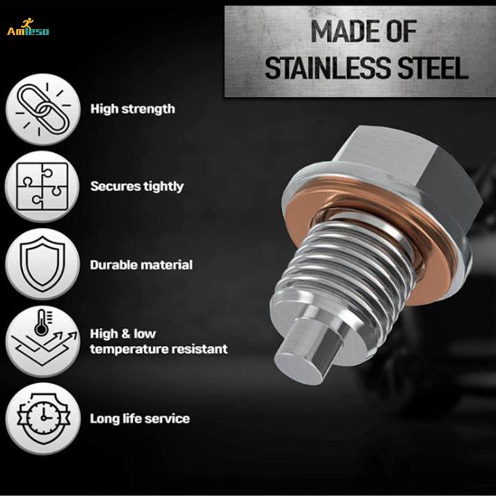 Oil Drain Plug M12x1.5 Heavy Duty with Washer Sump Drain Nut | Daraz.lk