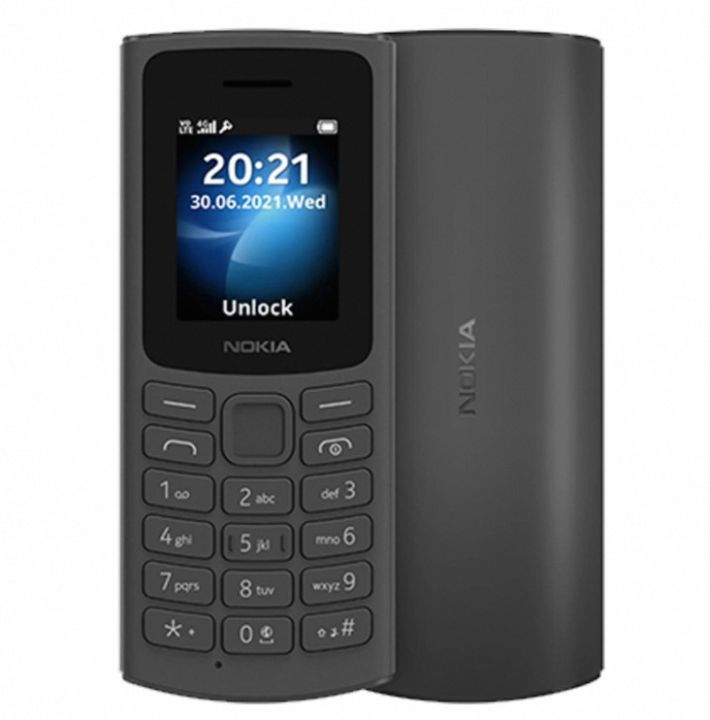 Nokia 105 2023 Dual Sim Feature Push button Phone 1.77" Display Battery ...
