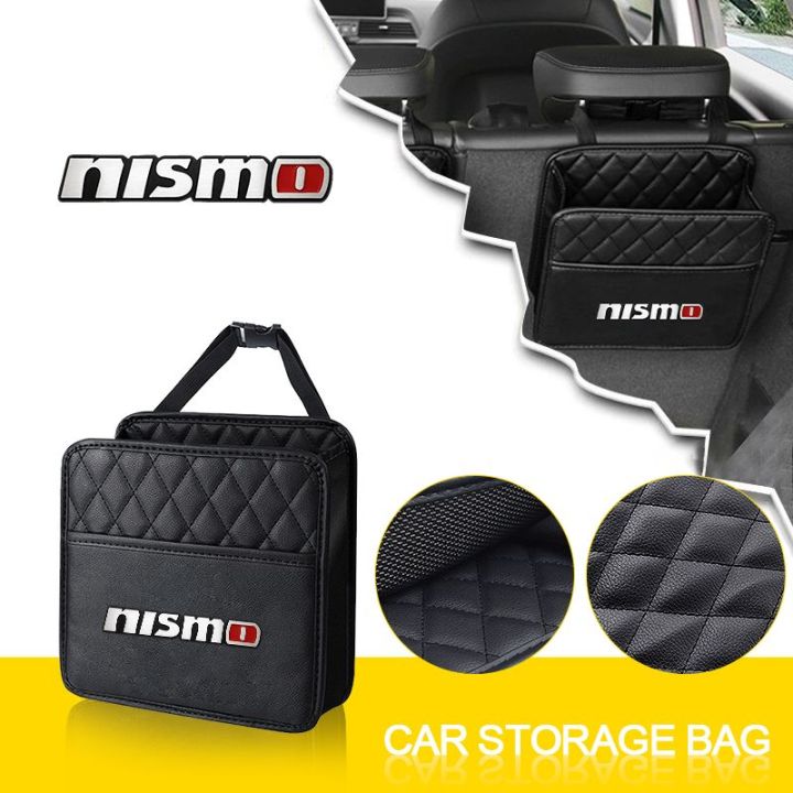 Car Seat Back tissue Box Auto Sunshade Armrest Box Paper Bag For Nismo ...