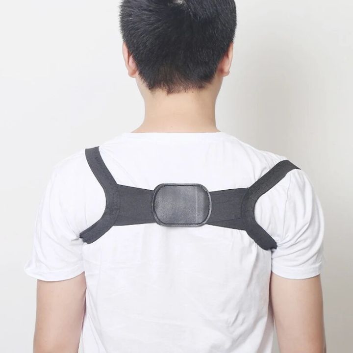 Universal Black White Posture Corrector Men Women Back Support Back ...