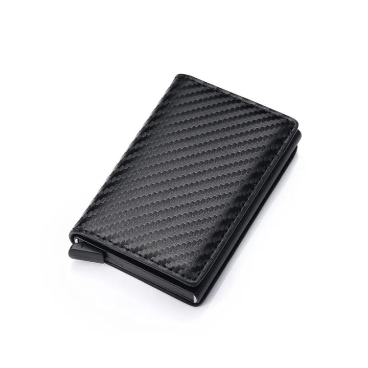 【DM bag factory Store】Rfid Blocking Aluminium Male Mini Slim Trifold ...