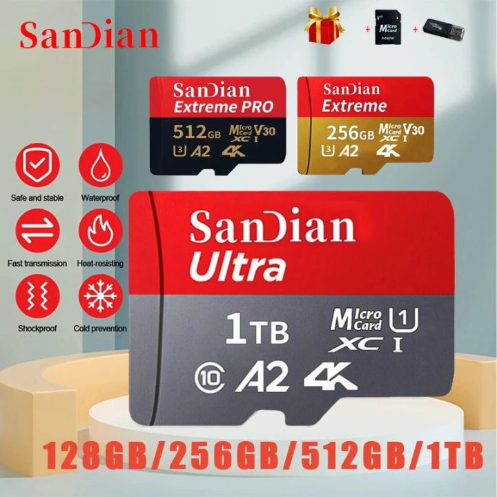 Original High Speed 1TB SD Memory Card Micro TF/SD Card 512GB 256GB ...