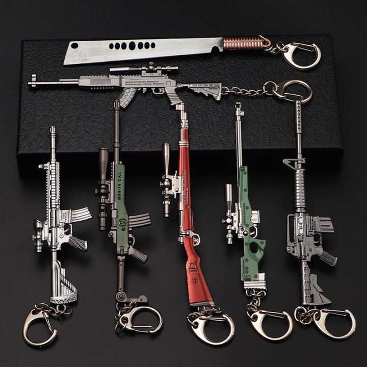 【HOT】 Keychain M24 AWM M4A1 AKM Keyring Pubg Jewelry Accessories | Daraz.lk