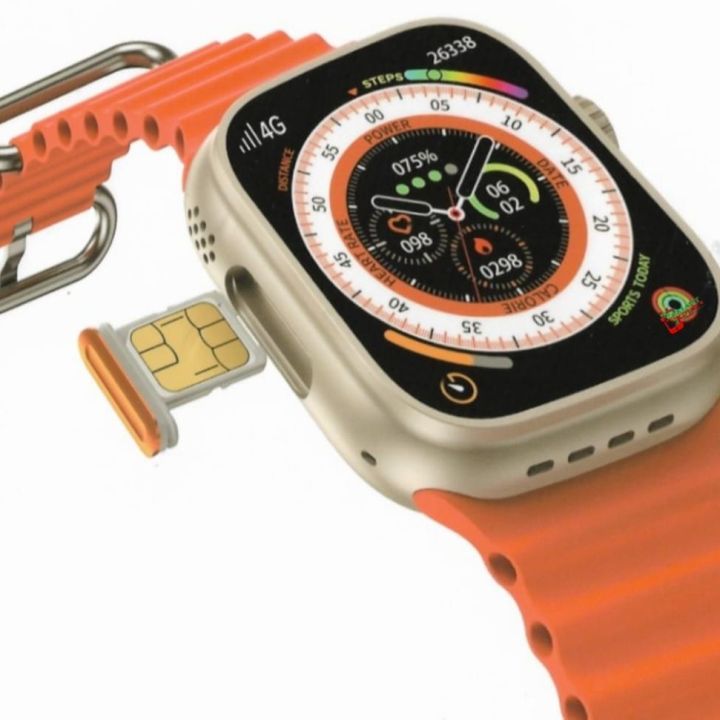 4GB Ram 64GB Rom Modio 4G Ultra Smart Watch 2.2 inch Display 3 Pairs ...