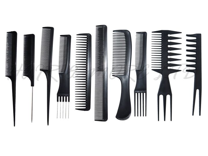 10 Piece Salon Comb Set Combo Deal | Daraz.lk