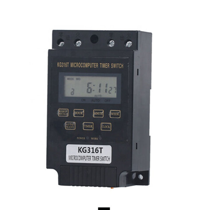 KG316T Timer Control Digital Switch 220v 16Amp LCD Programmable Electronic Controler Weekly 7 ...