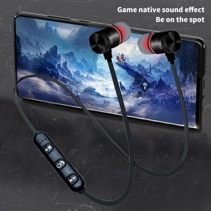 1 Set Headphone Hanging Neck Wireless Headset Heavy Bass Game Playing ...